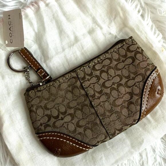 Coach | Bags | Nwt Y2k Coach Soho Toffee Signature Coin Purse Keychain ...